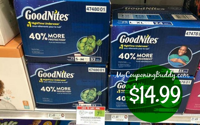 Huggies Goodnites Boxes Publix | My Publix Coupon Buddy