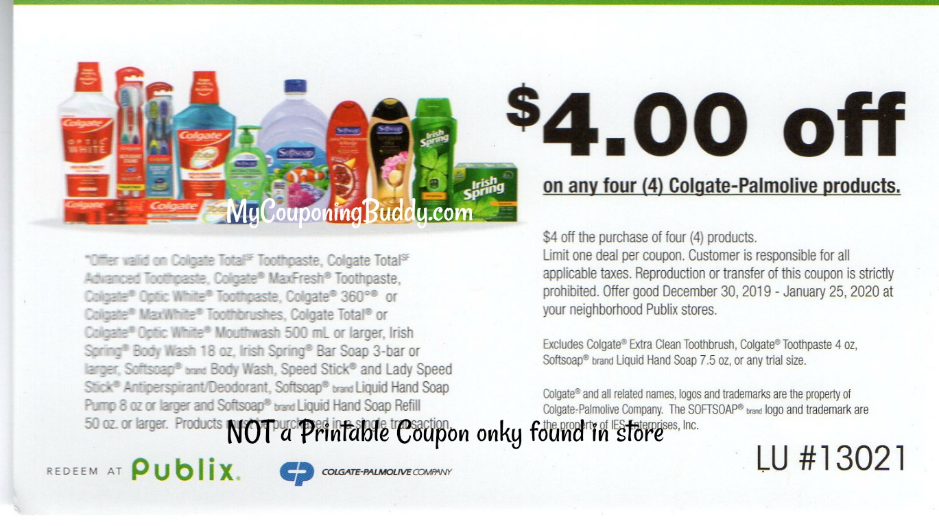 Colgate Palmolive Publix Coupon | My Publix Coupon Buddy