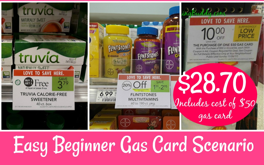 Gas Card Scenario Publix Easy Beginner | My Publix Coupon Buddy