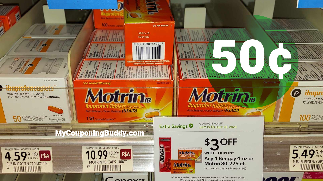 Motrin 100 ct | My Publix Coupon Buddy