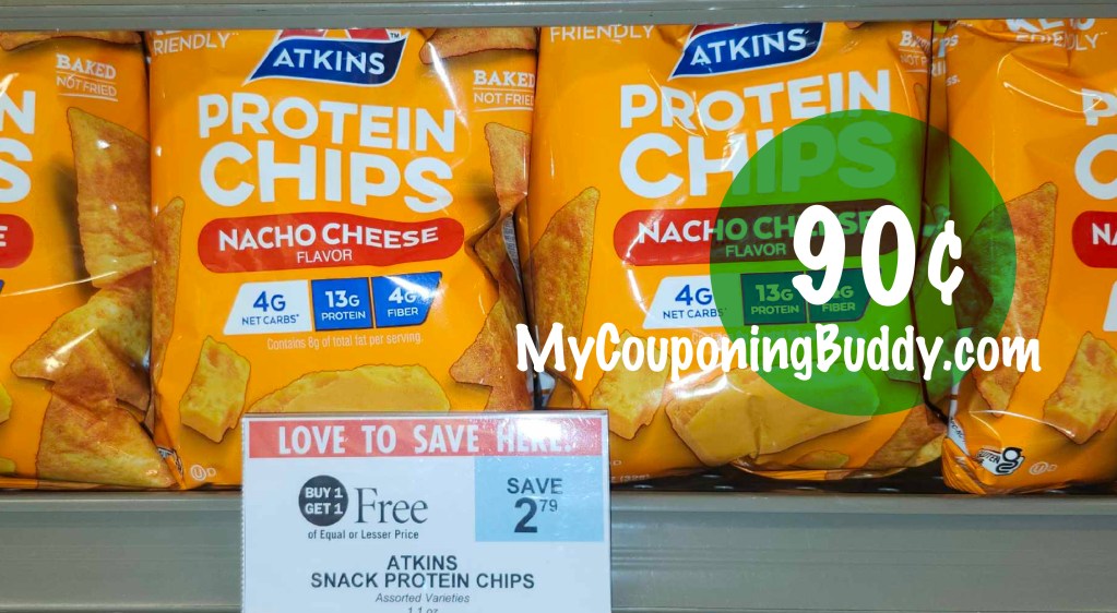 Atkins Protein Chips 90¢ a bag at Publix - My Publix Coupon Buddy