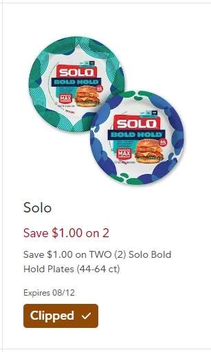 solo plates | My Publix Coupon Buddy
