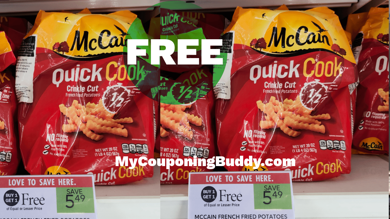 McCain Quick Cook Crinkle or Straight Cut Fries | My Publix Coupon Buddy