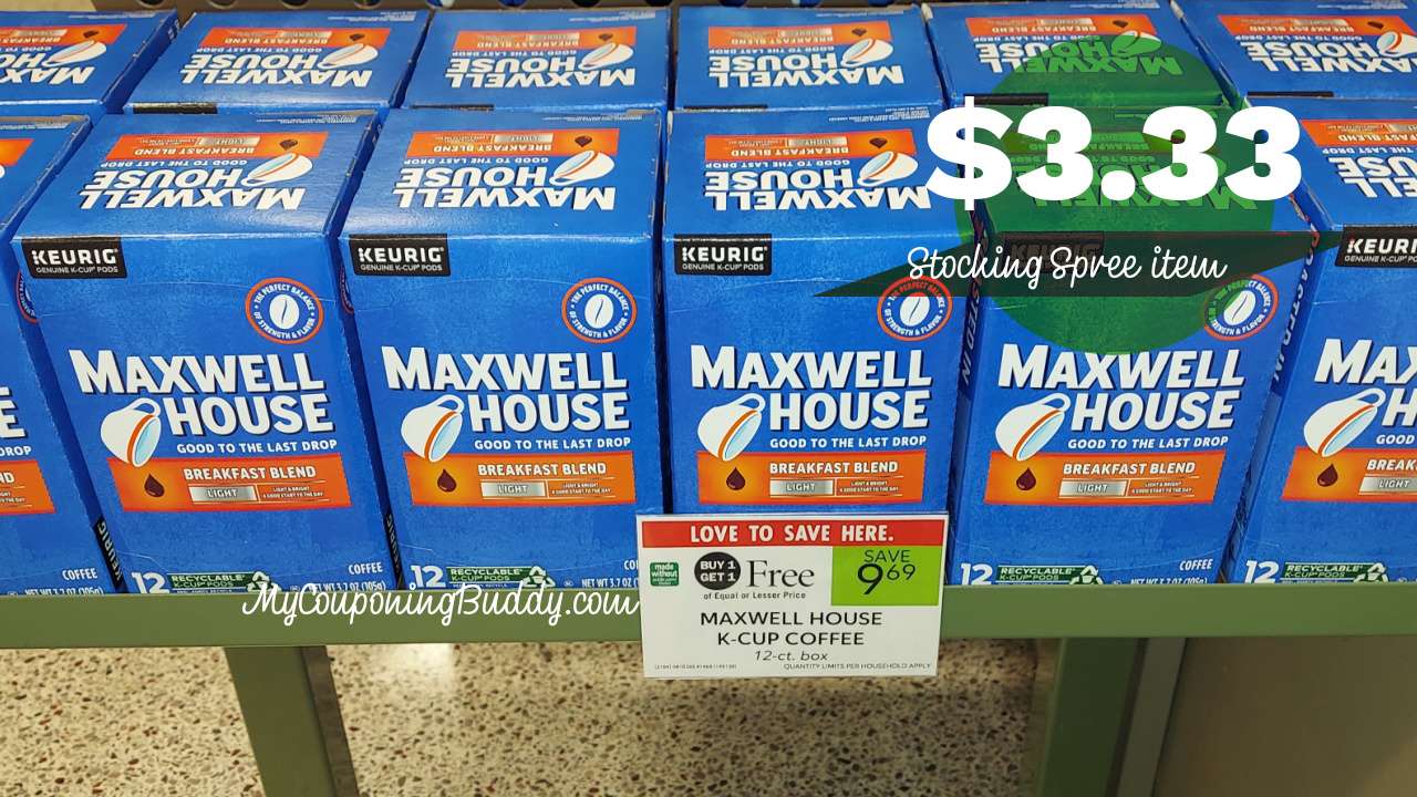 Maxwell House K Cups | My Publix Coupon Buddy